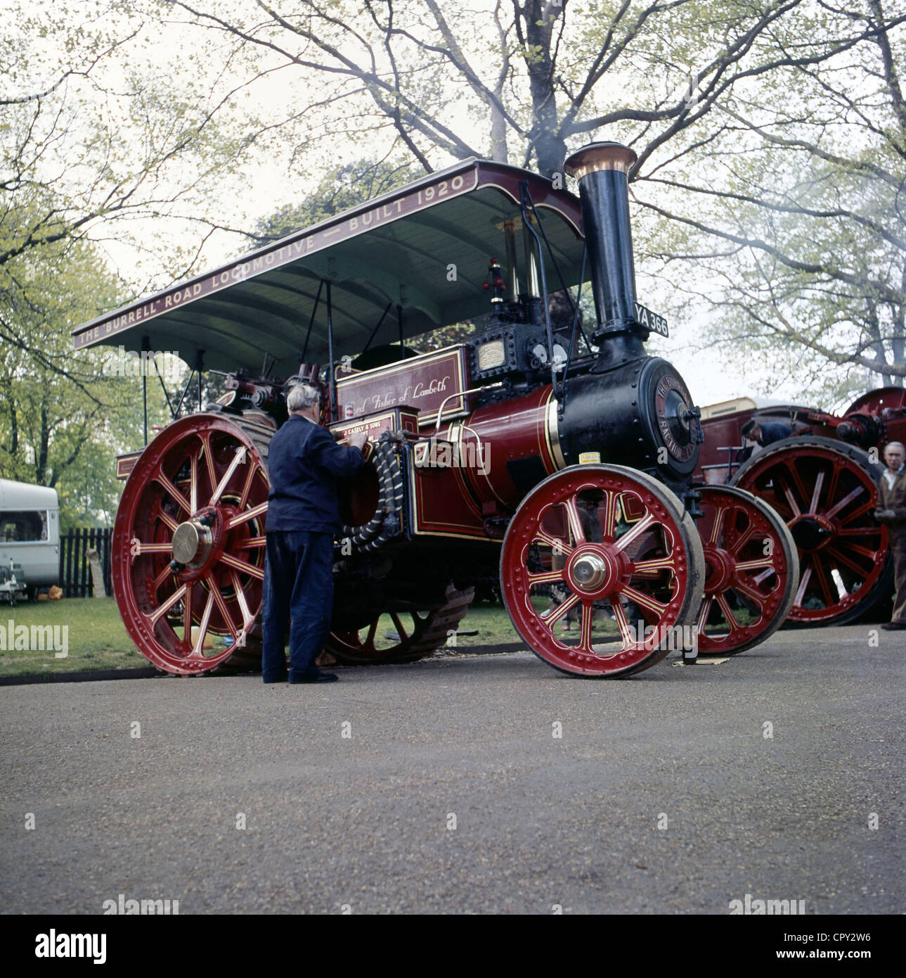 Burrell road locomotive steam engine at show in battersea park hi-res ...