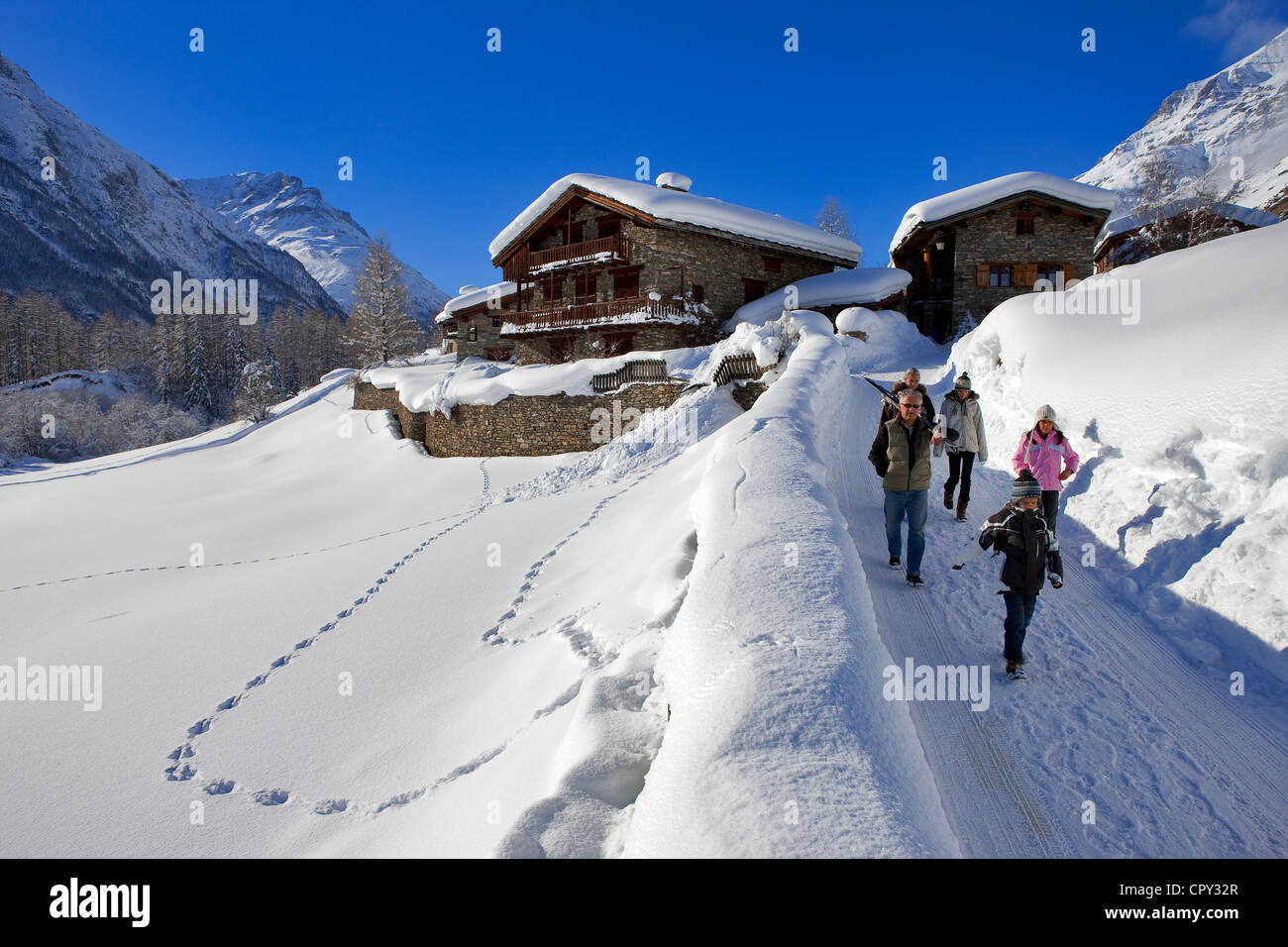 France, Savoie, Maurienne Valley, Parc National de la Vanoise, Bessans ...