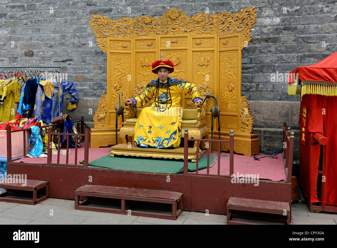 beijing man dresses in costume during mayday holiday Stock Photo - Alamy