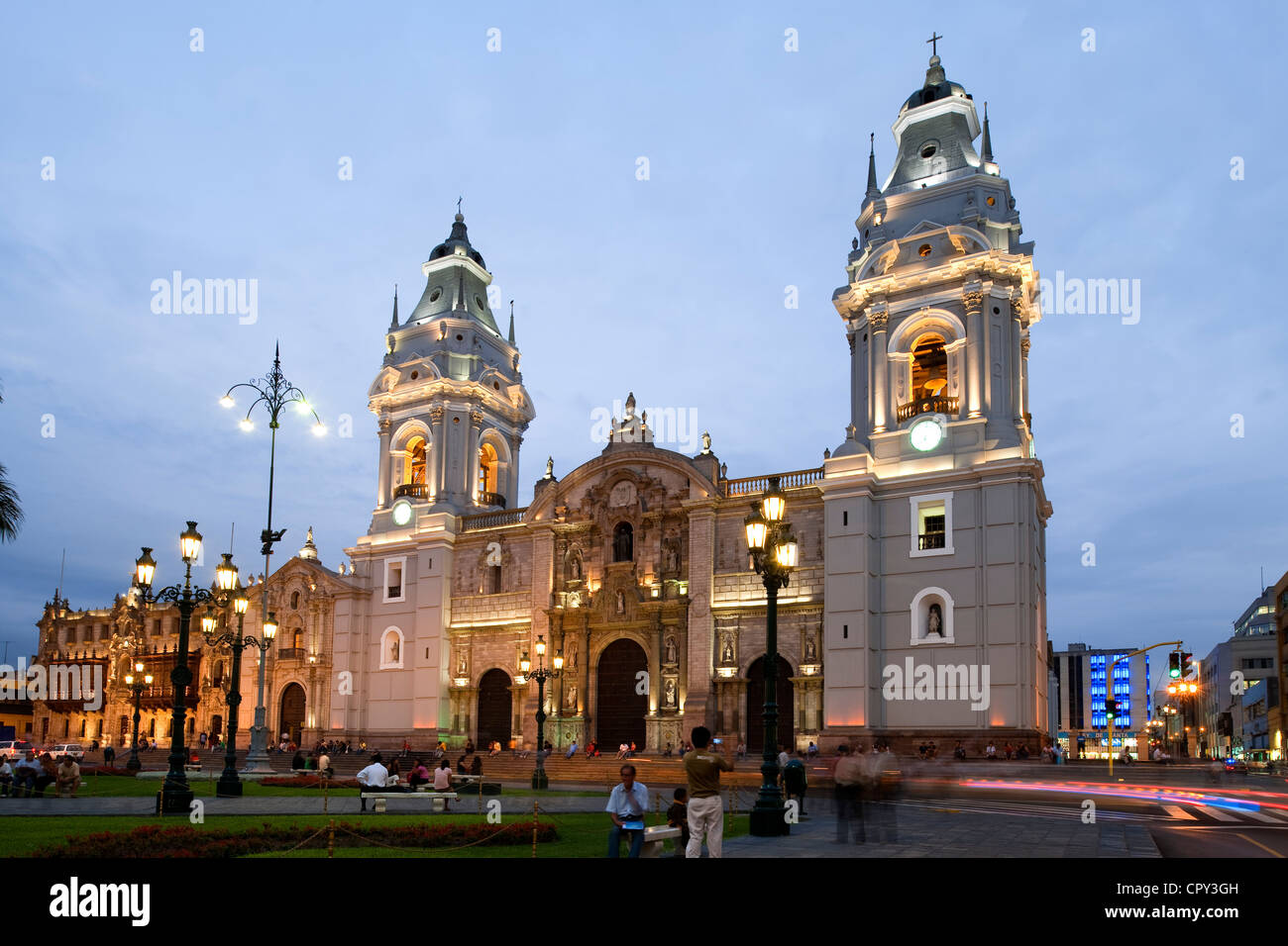 Peru, Lima, historical center UNESCO World Heritage, Plaza de Armas ...