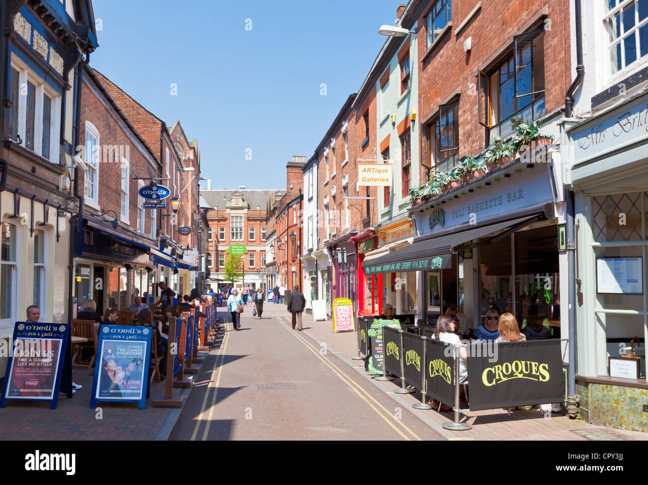 The Lanes Leicester city centre Leicestershire East Midlands England UK ...