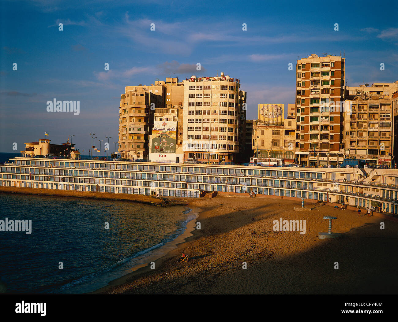 Egypt, Lower Egypt, the Mediterranean Coast, Alexandria, along the ...