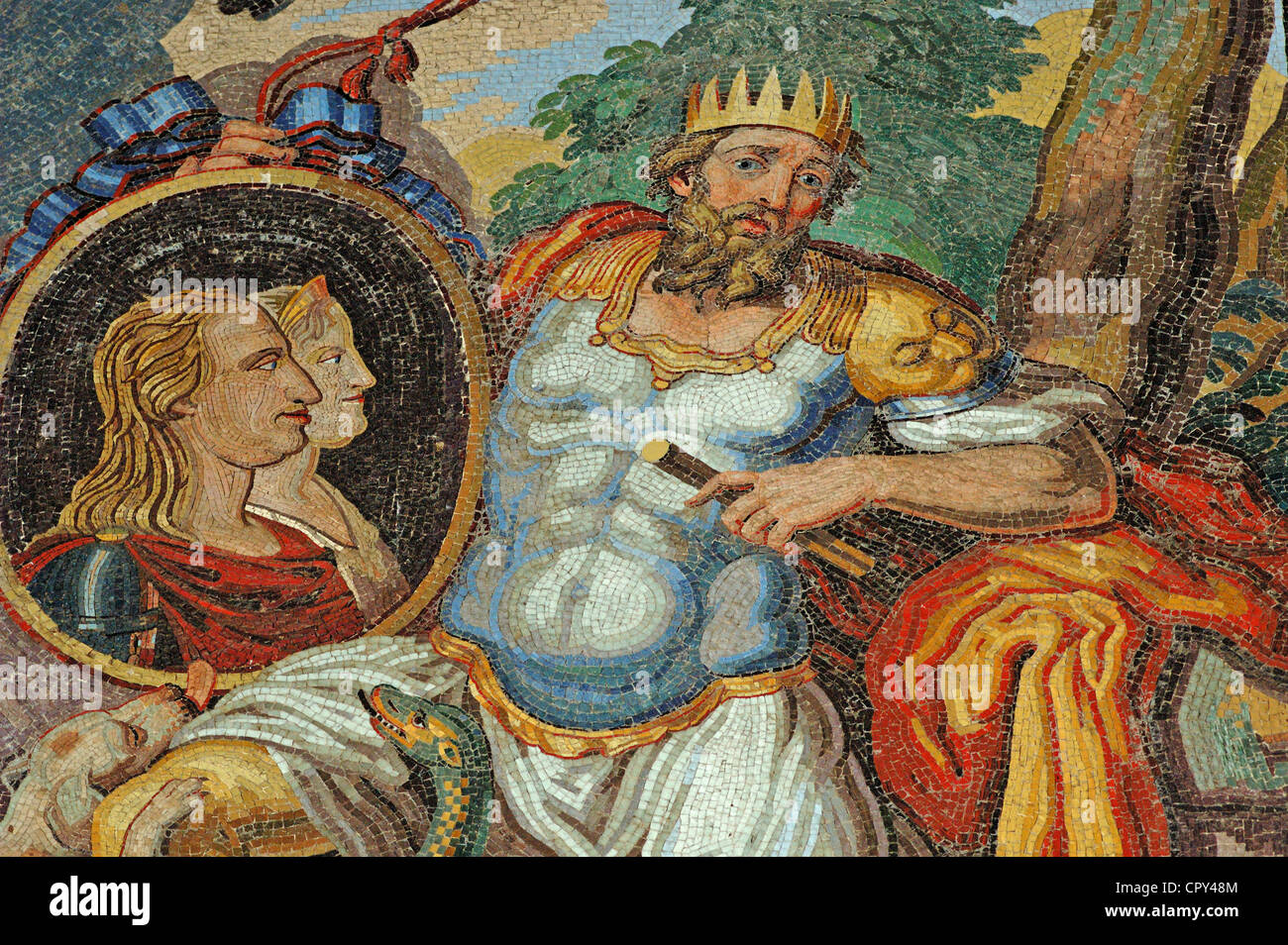 Italy, Sicily, Palermo, the arabo-norman palace, Palatine chapel built ...