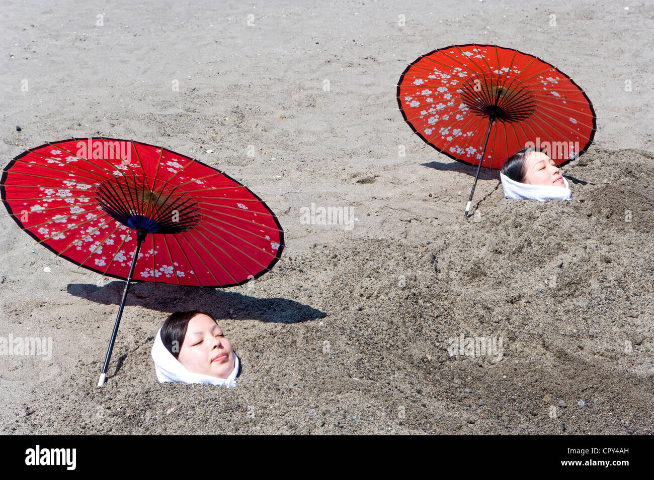 Ibusuki sand baths hi-res stock photography and images - Alamy