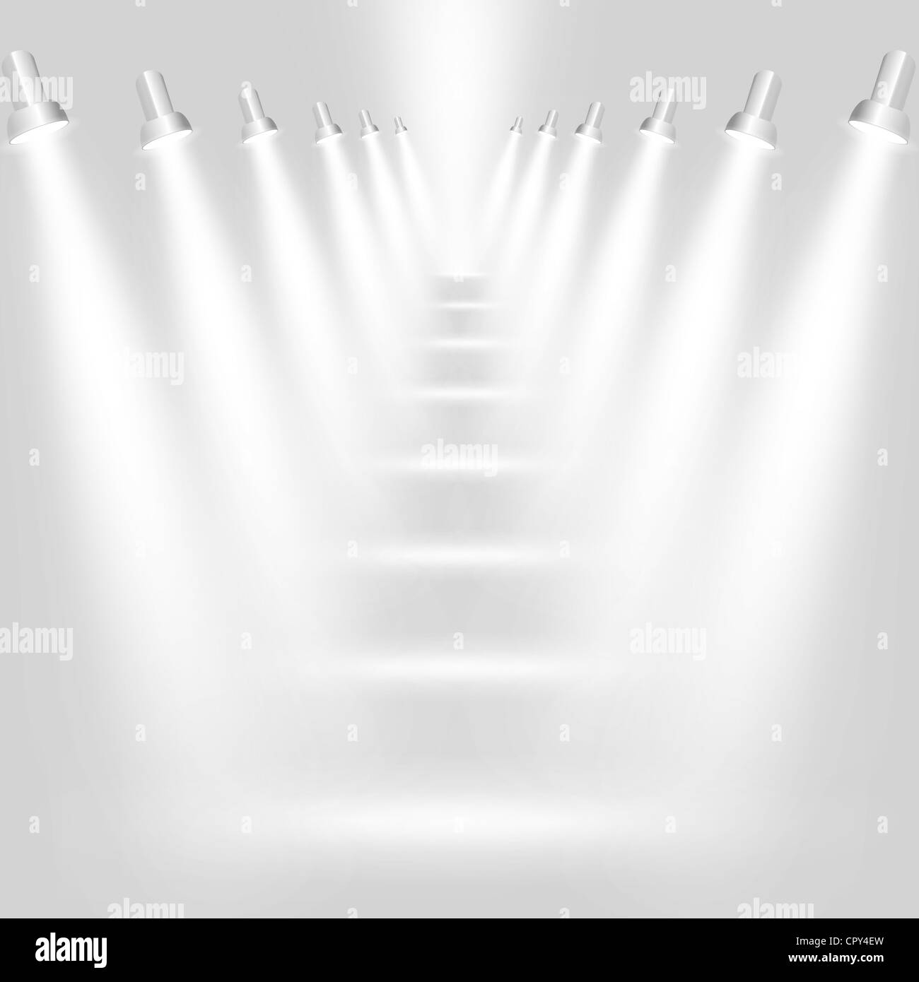 Abstract light grey background with spotlights Stock Photo - Alamy