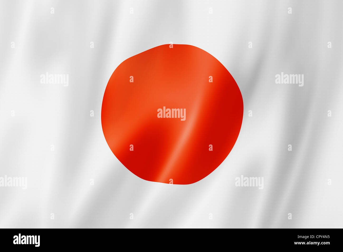 Japan flag, three dimensional render, satin texture Stock Photo - Alamy