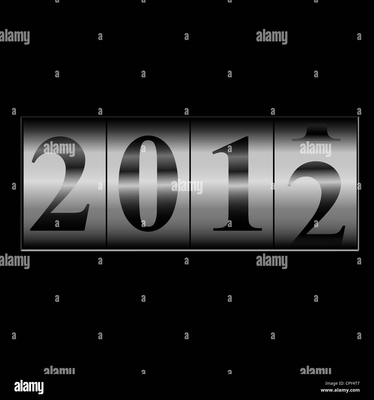 New Year counter Stock Photo - Alamy