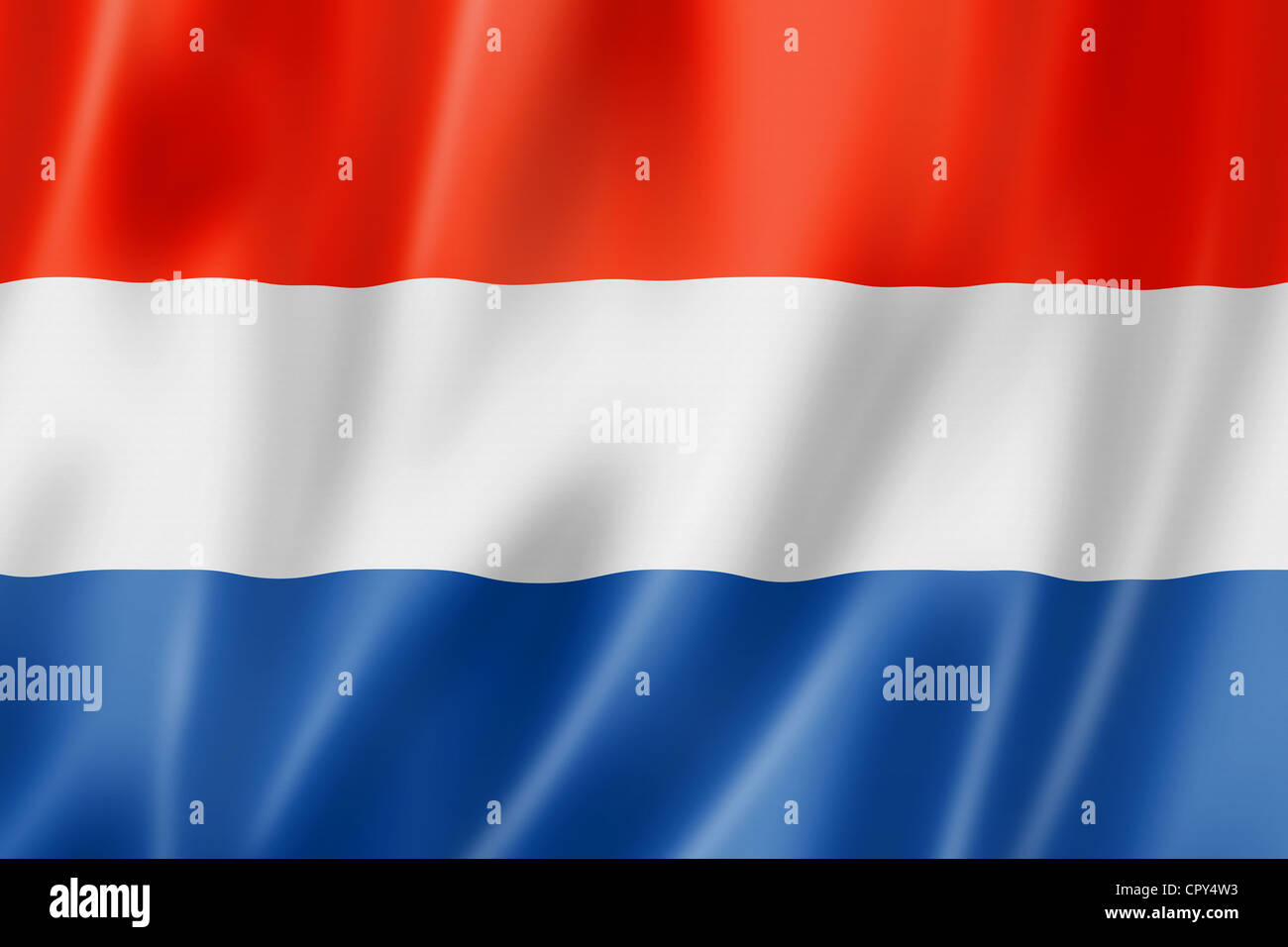Netherlands flag, three dimensional render, satin texture Stock Photo ...