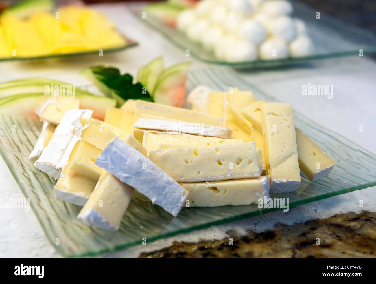 Brie cheese in plate hi-res stock photography and images - Alamy