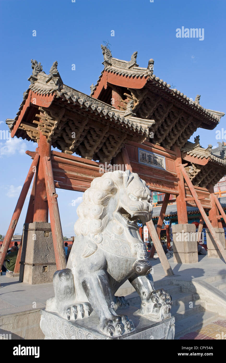 China, Shanxi Province, Wooden pagoda (Ying Xian Mu Ta) in Ying xian ...