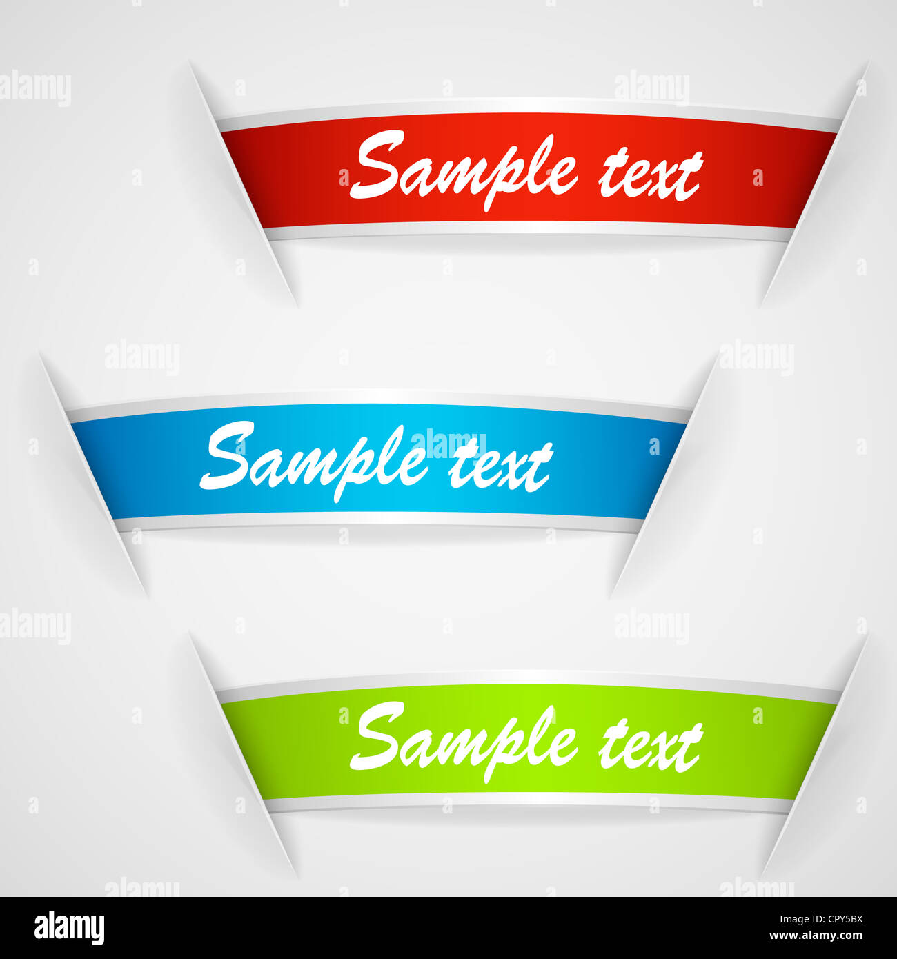 Set of multicolored sticker labels Stock Photo - Alamy