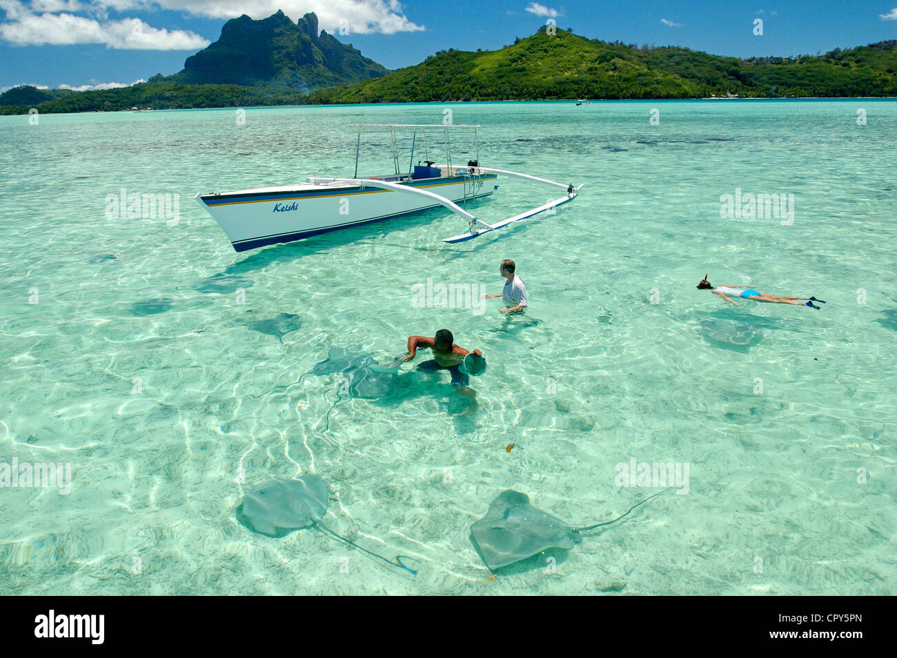 France, French Polynesia, Society Archipelago, Leeward Islands, Bora ...