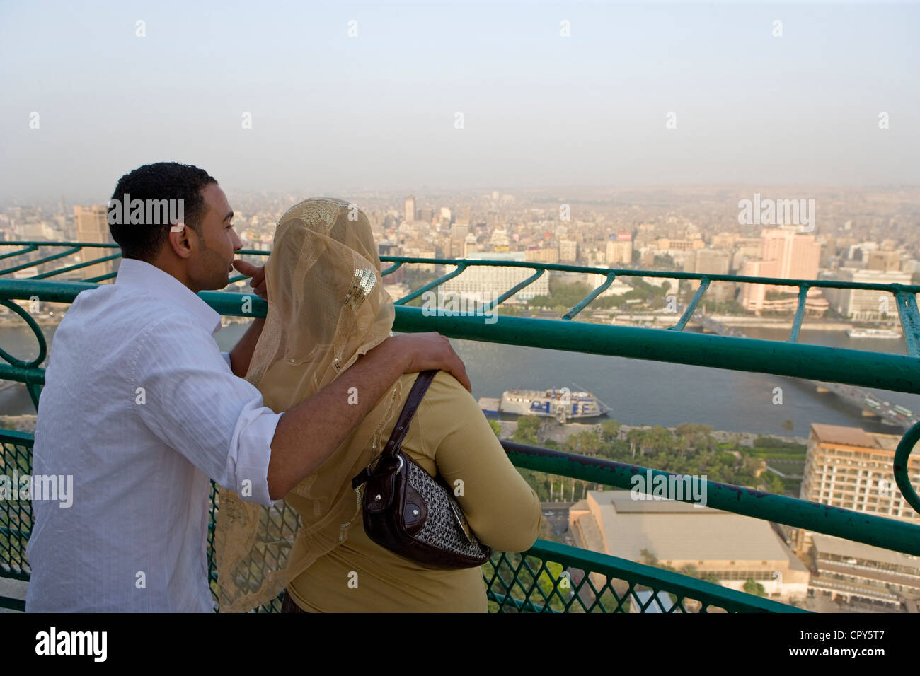 Egypt, Cairo, old town UNESCO World Heritage, on top of Cairo tower ...