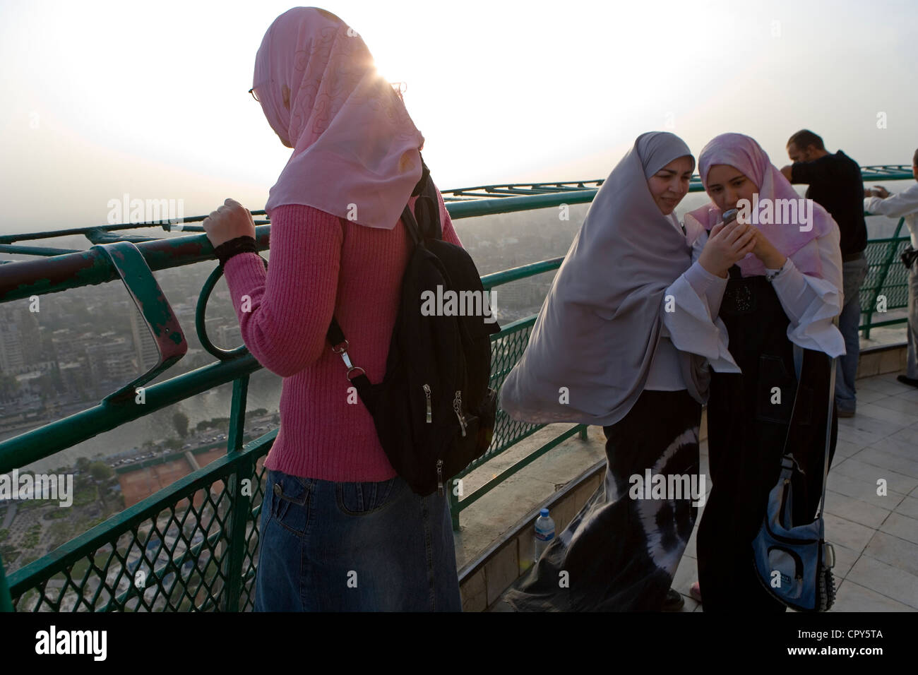 Egypt, Cairo, old town UNESCO World Heritage, on top of Cairo tower ...