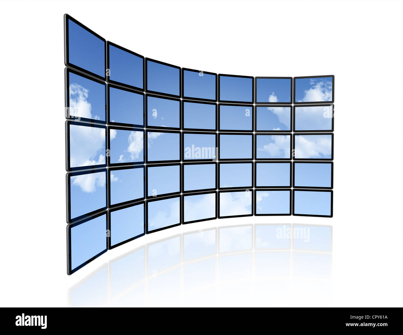 3D video wall Stock Photo - Alamy