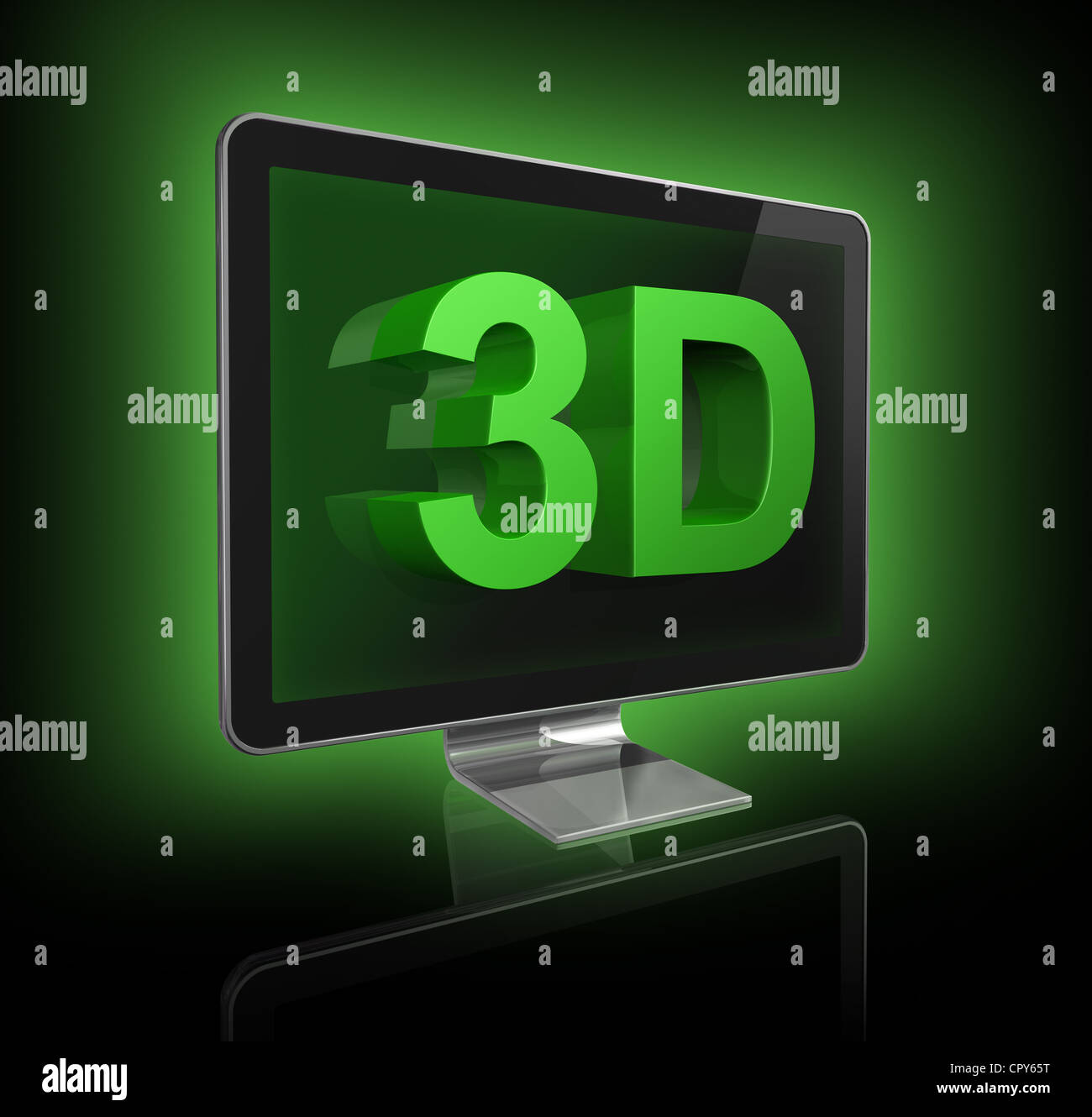 3D tv, television screen Stock Photo - Alamy