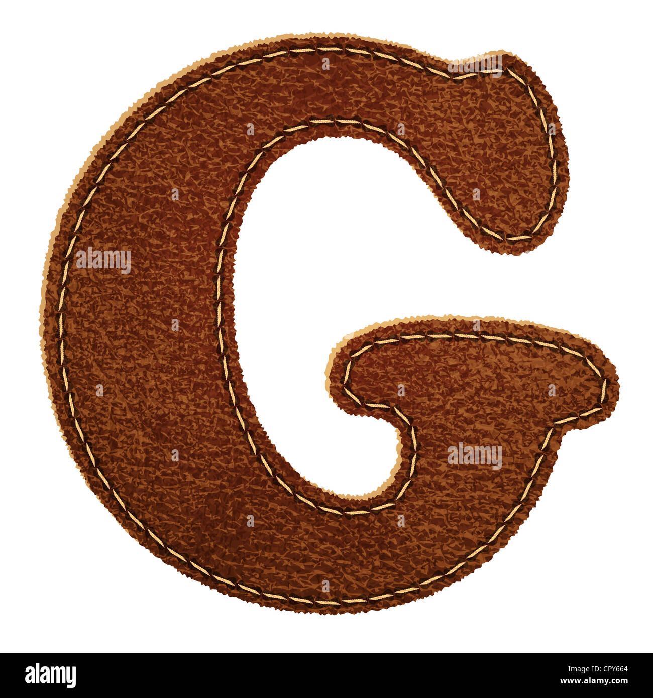 Leather alphabet. Leather textured letter G Stock Photo - Alamy