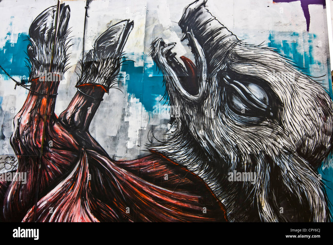 Pig graffiti painting hi-res stock photography and images - Alamy