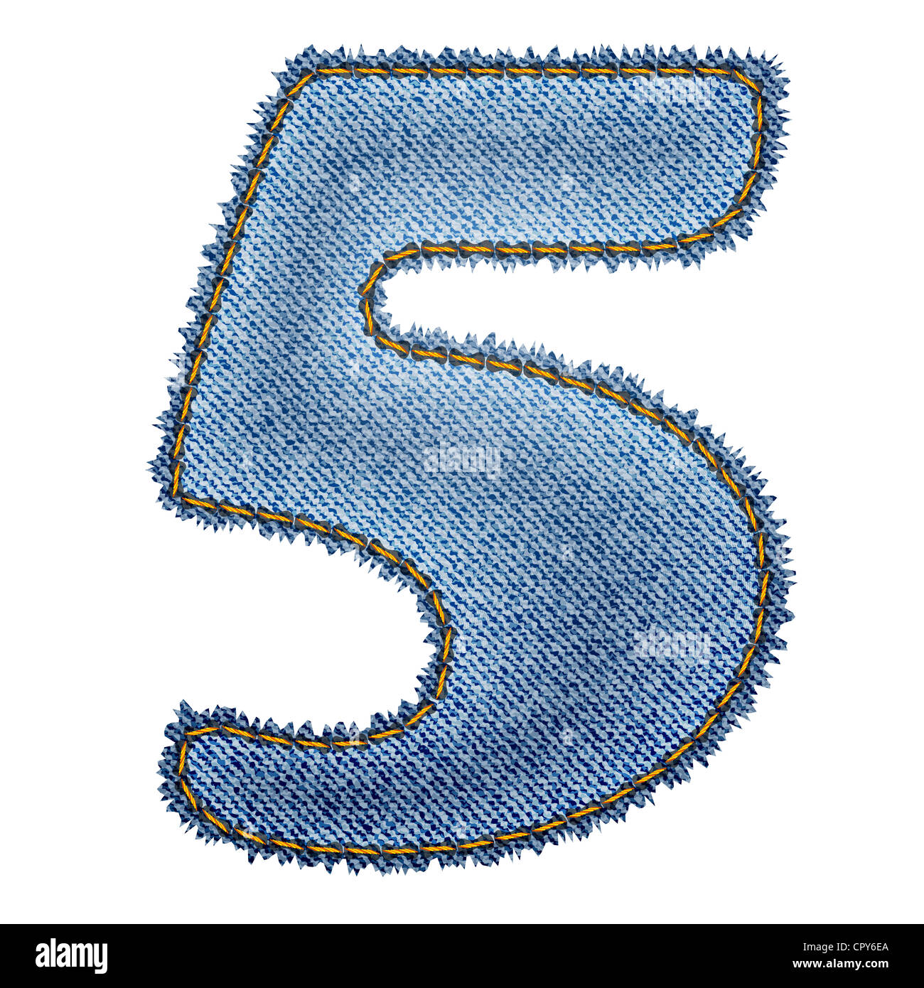 Jeans alphabet denim number hi-res stock photography and images - Alamy