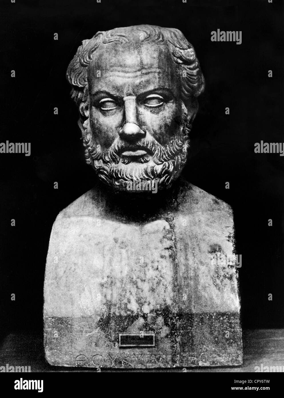 Thucydides, circa 460 - circa 397 BC, Greek historian, portrait ...