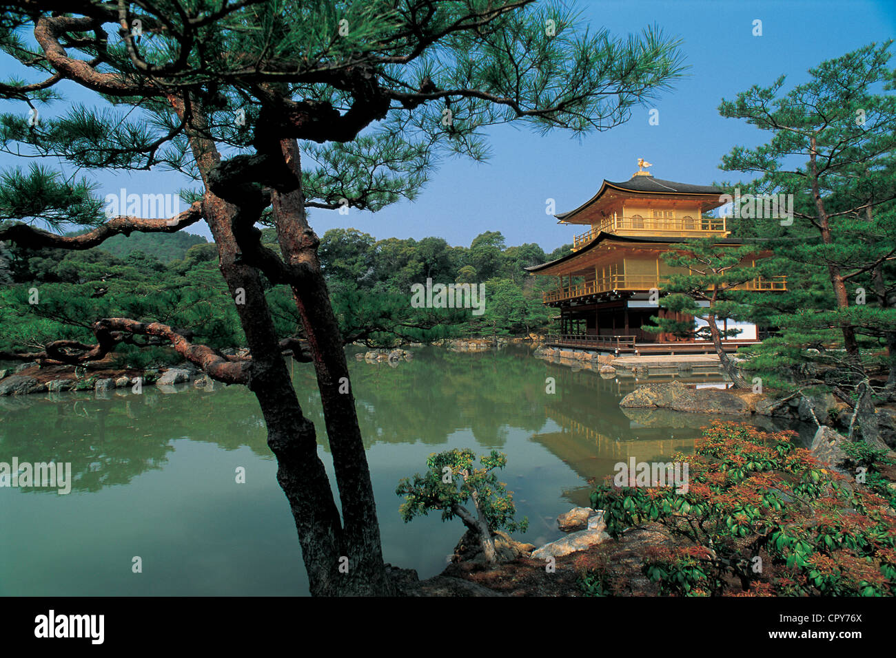 Japan, Honshu Island, Kansai Region, city of Kyoto, Kinkaku ji Temple ...