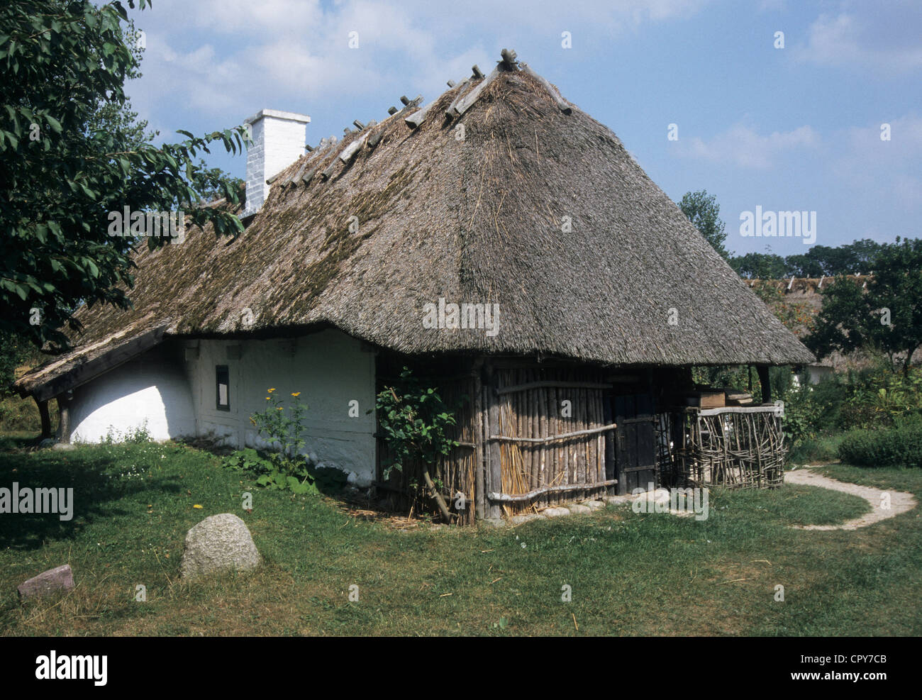 medieval farmhouse, Fyn, Denmark Stock Photo, Royalty Free Image ...