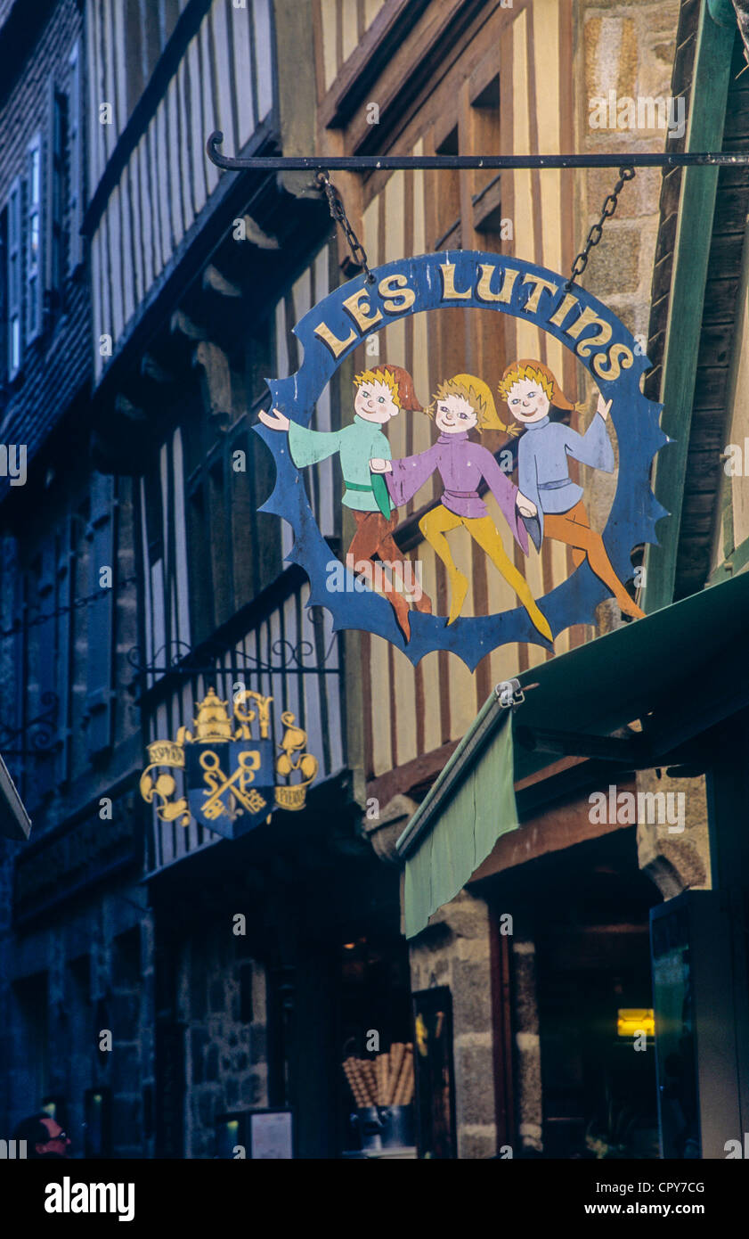 Shopping in mont st michel normandy hi-res stock photography and images ...
