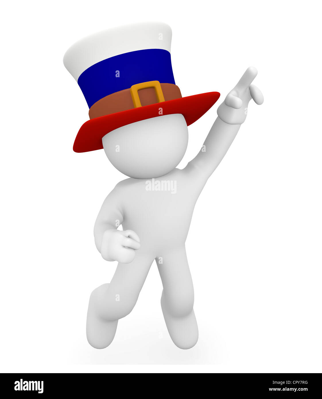 Russian soccer fan jumping high Stock Photo - Alamy