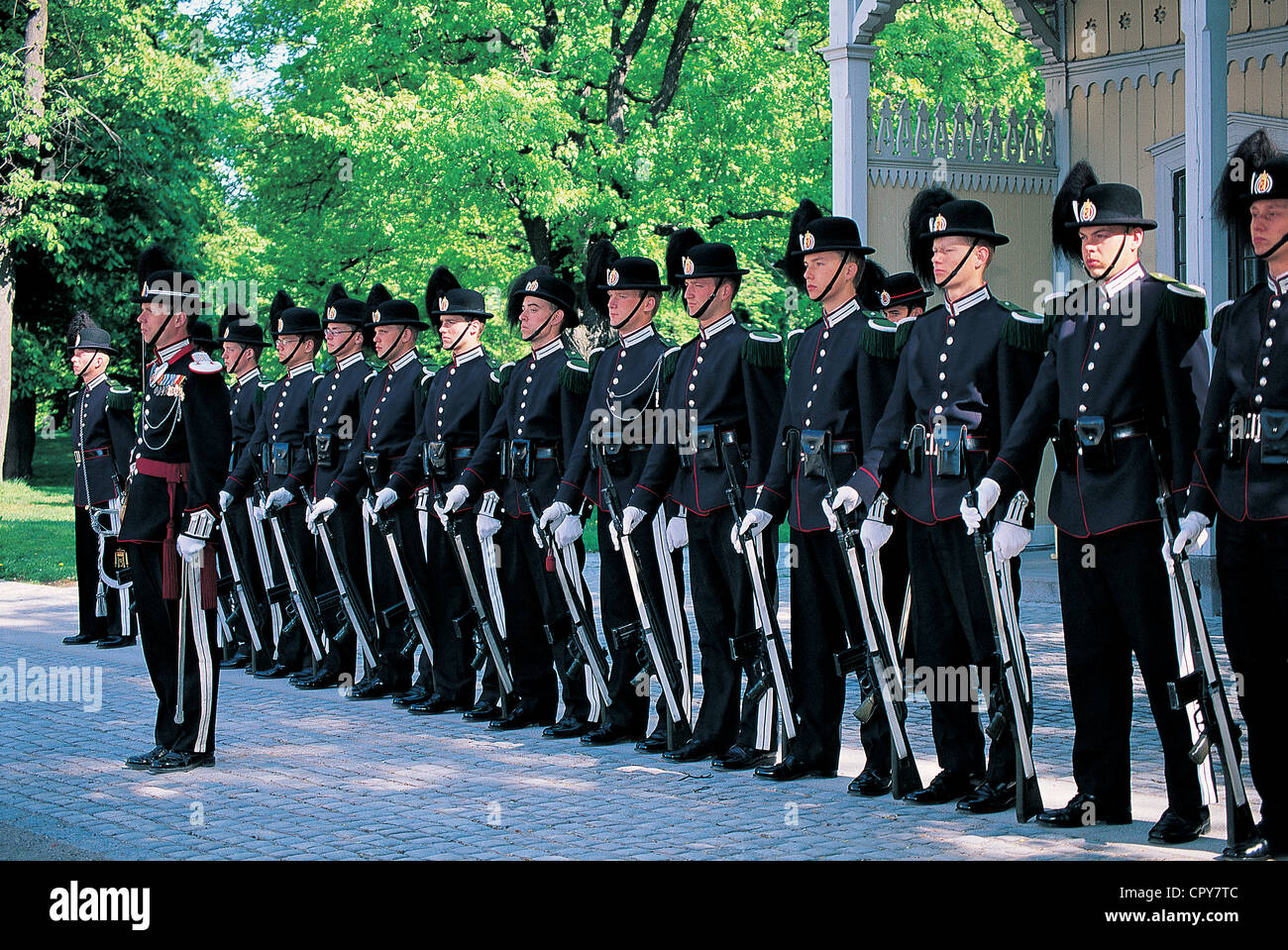 Norway, Oslo, the royal guard Stock Photo - Alamy
