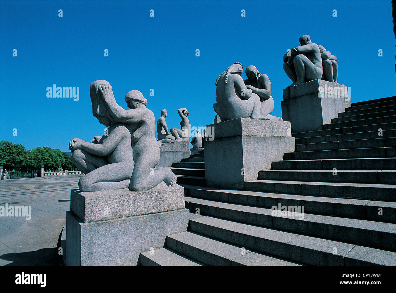 Norway, Oslo, Vigeland Park statues Stock Photo - Alamy