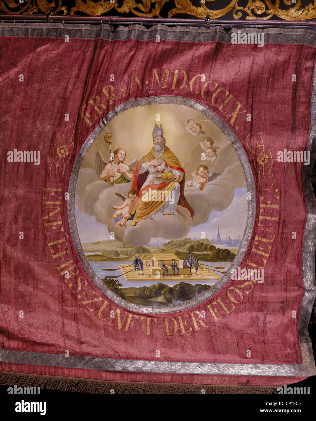 Nicholas of Myra, circa 285 - circa 350, saint, half length, with ...