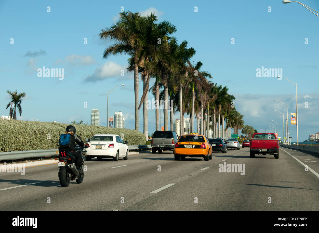 Miami Beach traffic Stock Photo - Alamy