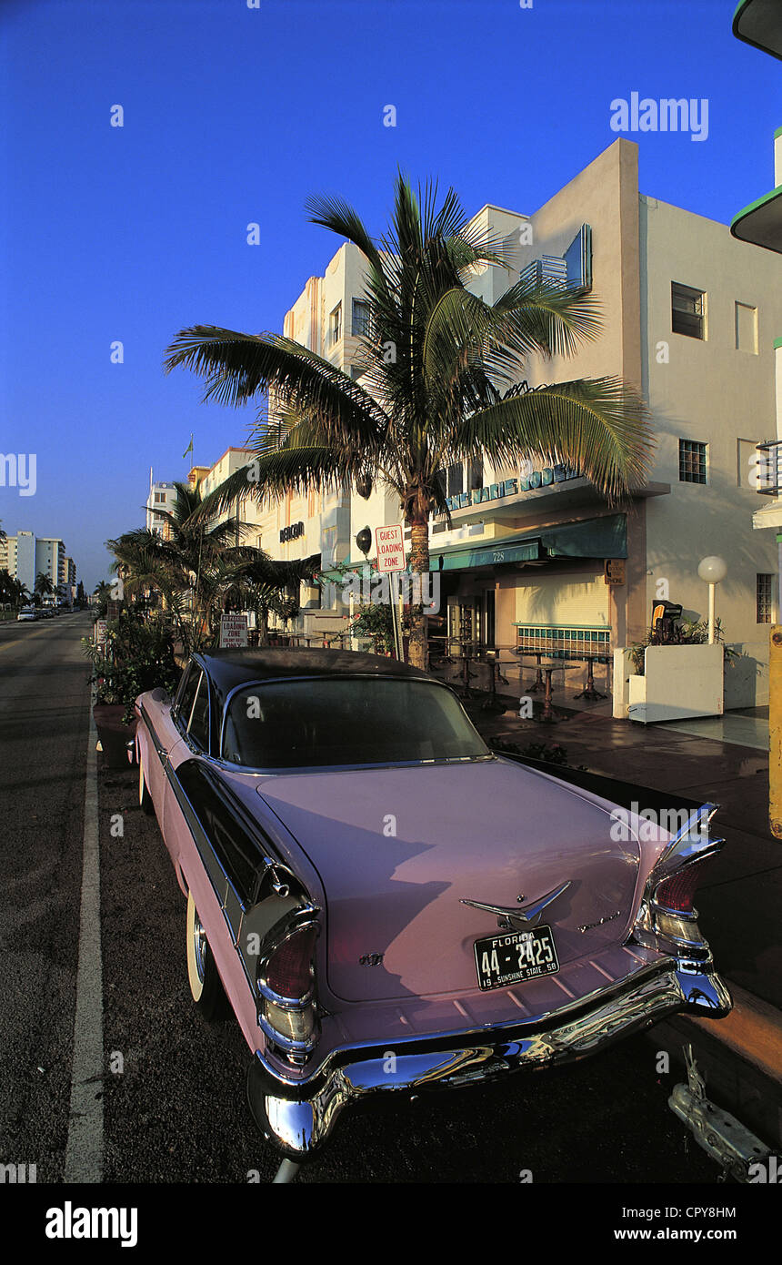 United States, Florida, Miami Beach, American car Stock Photo - Alamy