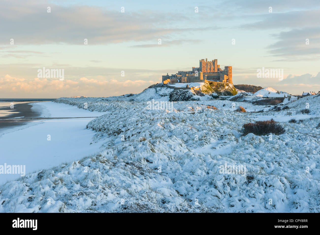 Stone castle on beach hi-res stock photography and images - Alamy