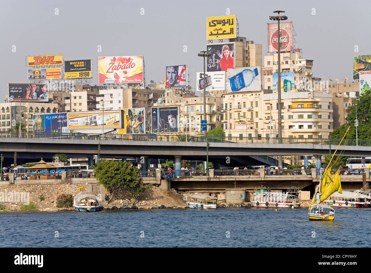Egypt, Cairo, old town UNESCO World Heritage, River Nile Stock Photo ...