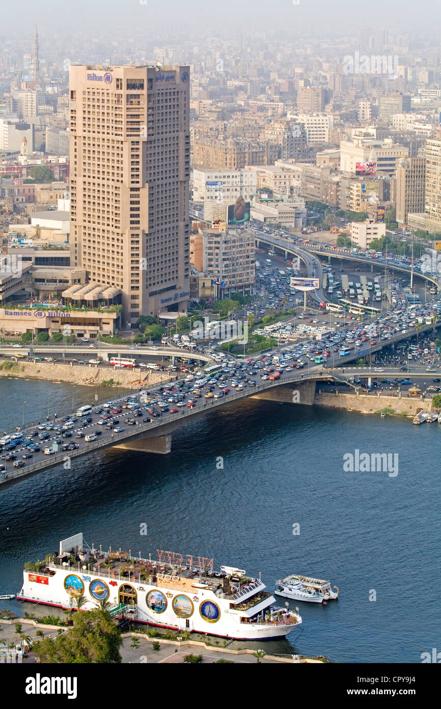 Egypt, Cairo, old town UNESCO World Heritage, elevated view from Cairo ...