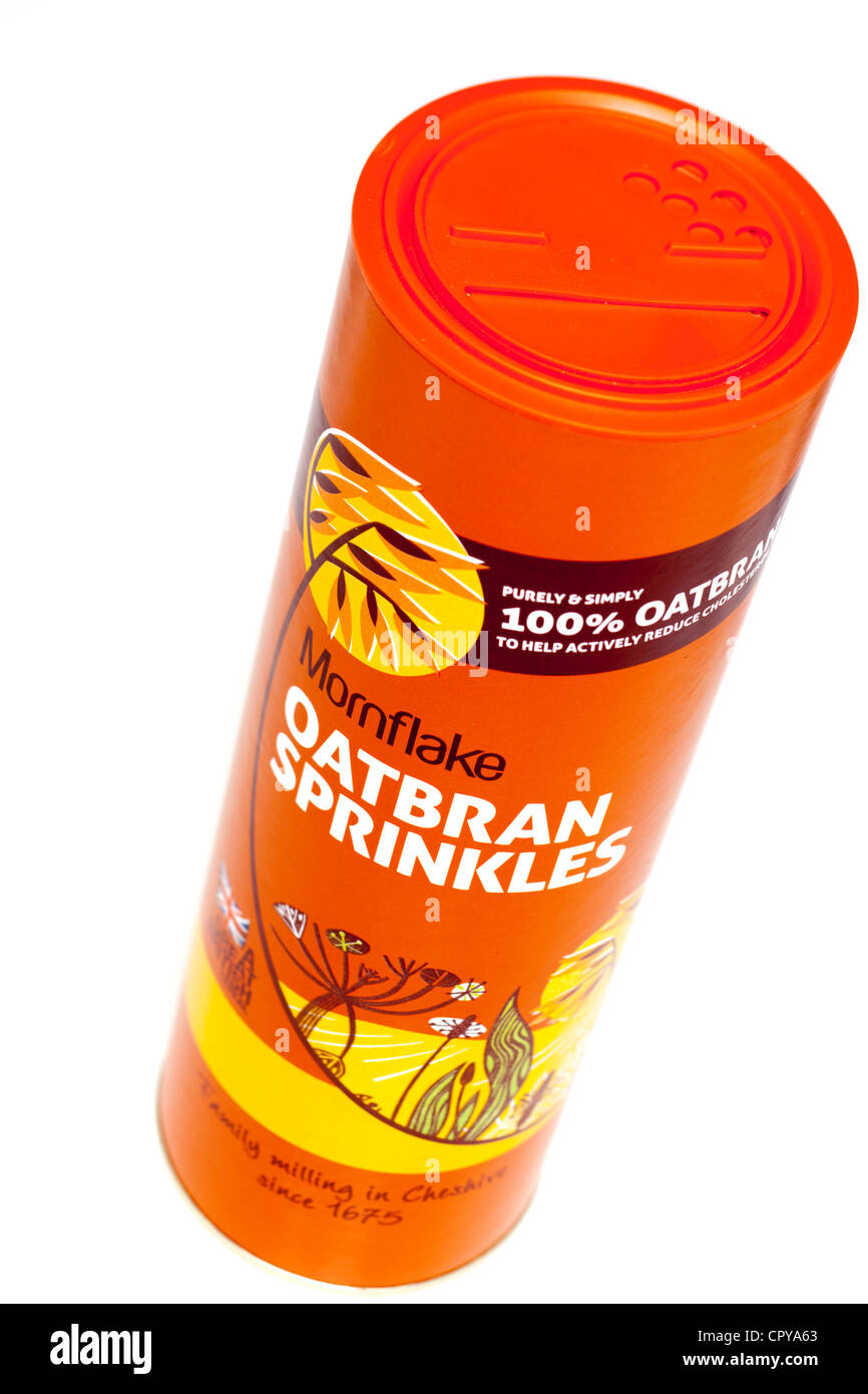Container tube of Oatbran Sprinkles from Mornflake Stock Photo - Alamy