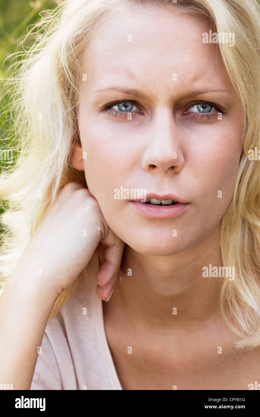 Caucasian european vertical image colour color photography headshot ...