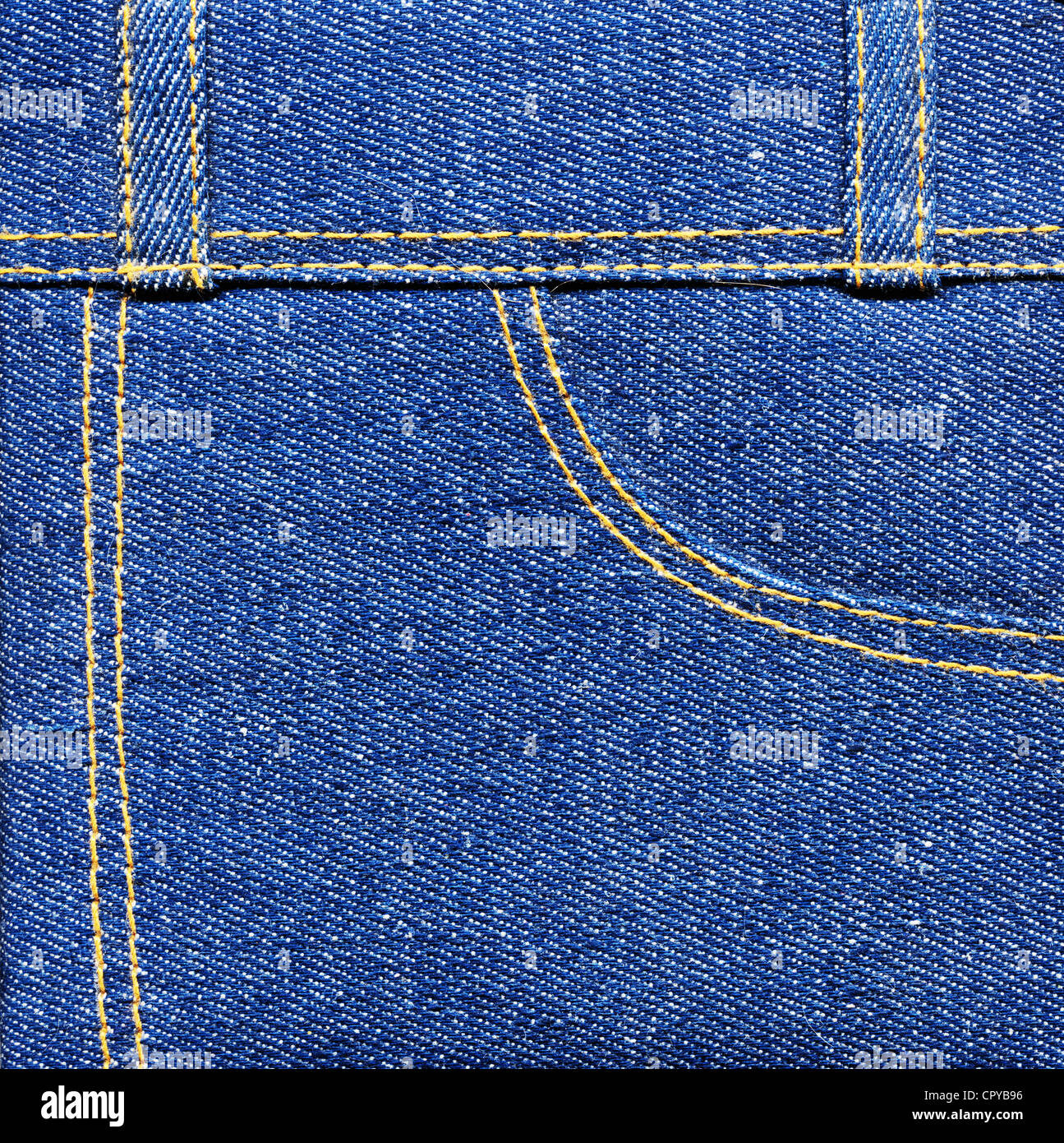 back pocket of a pair of denim jeans Stock Photo - Alamy