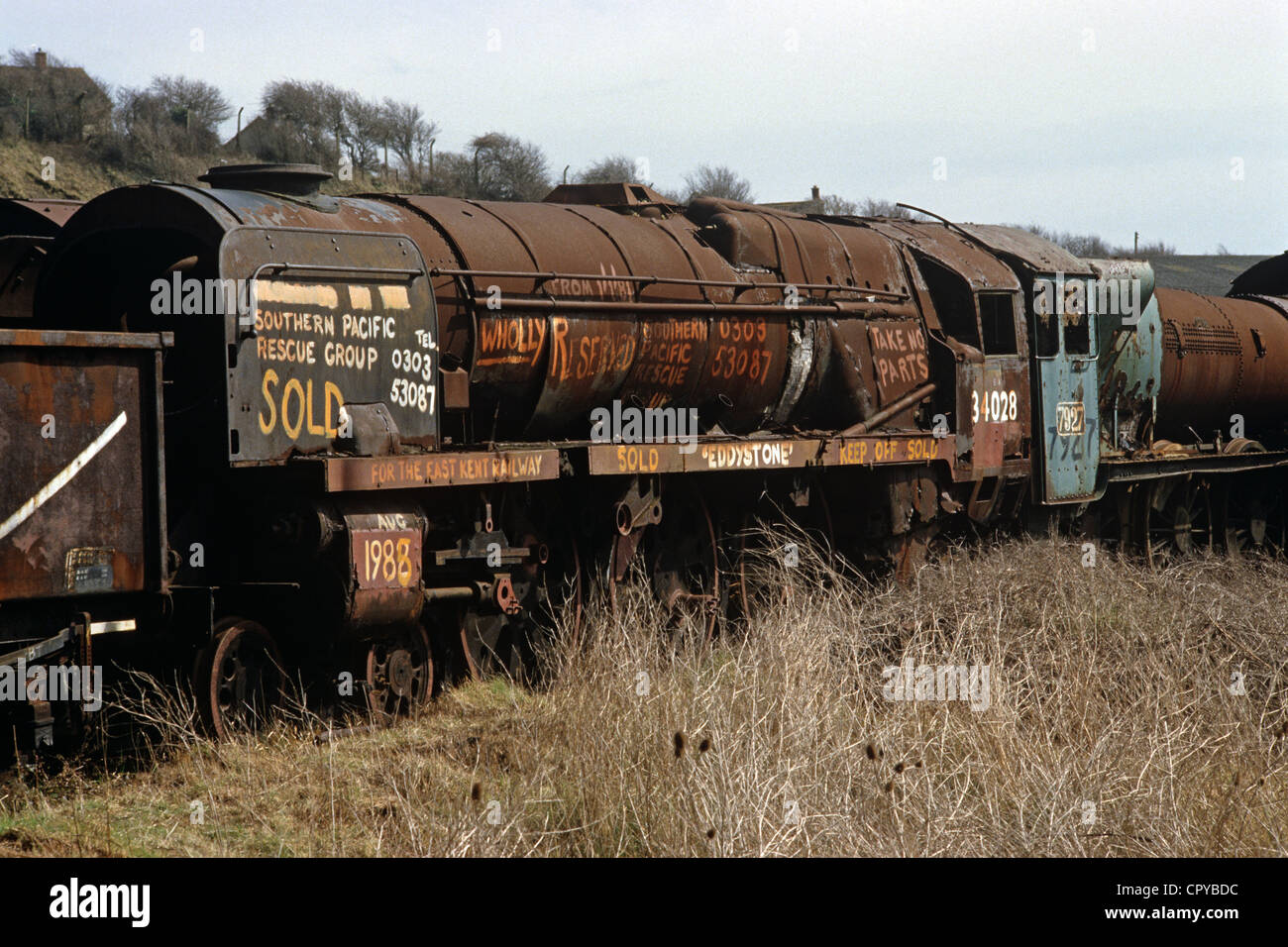 Barry steam train graveyard hi-res stock photography and images - Alamy