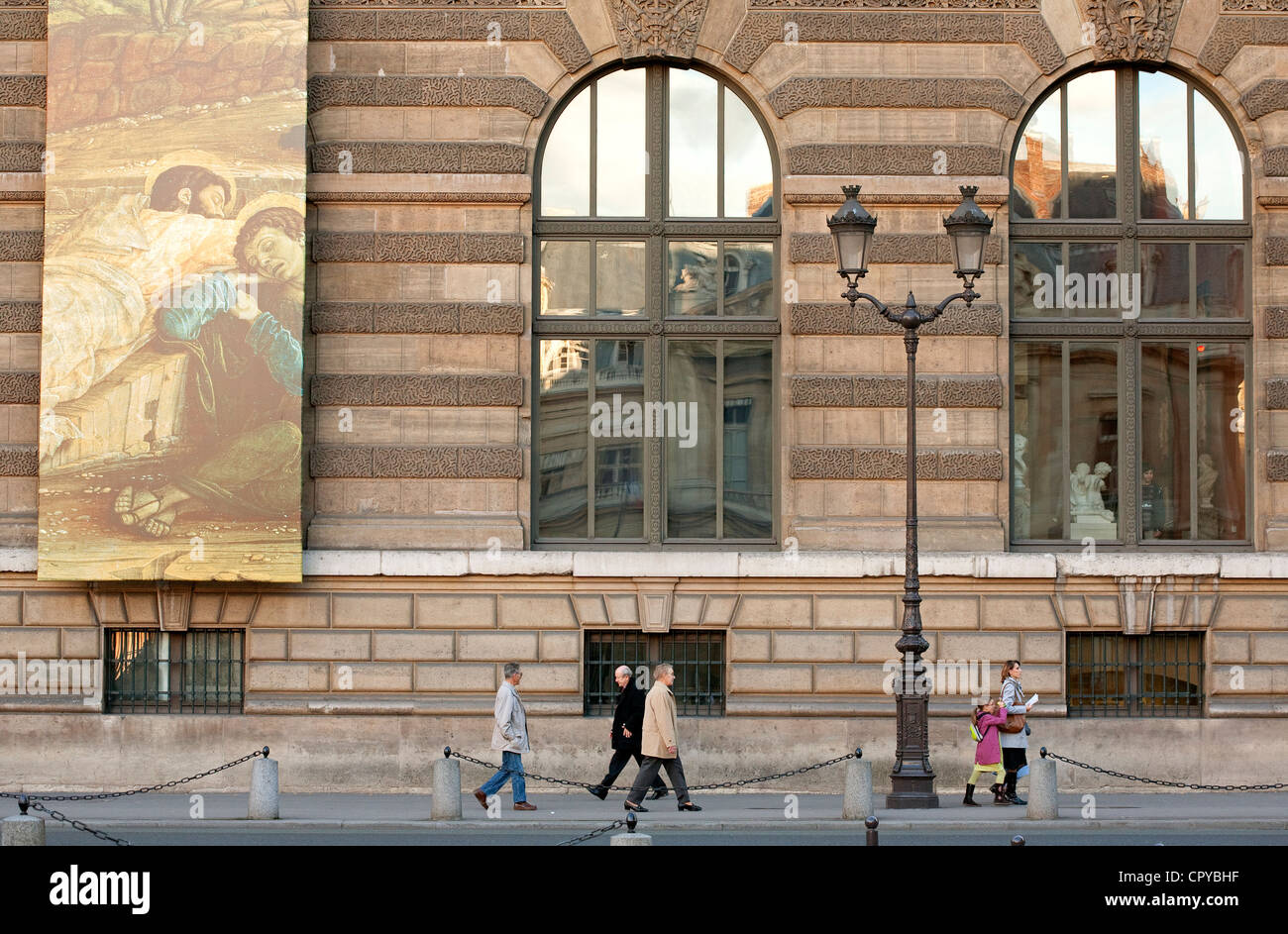 Louvre facade hi-res stock photography and images - Alamy