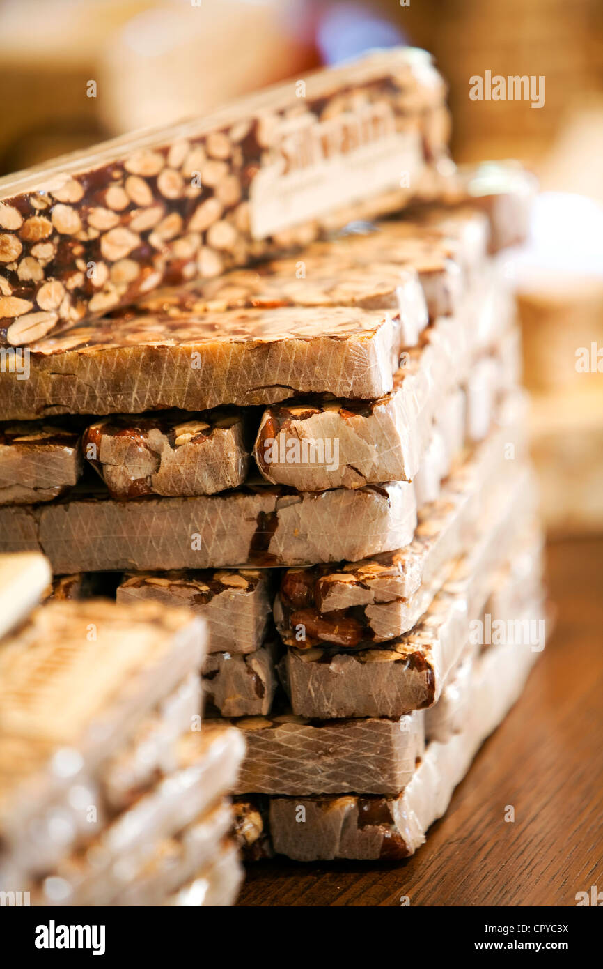France, Vaucluse, Saint Didier, making of the nougat, nougat makers the ...