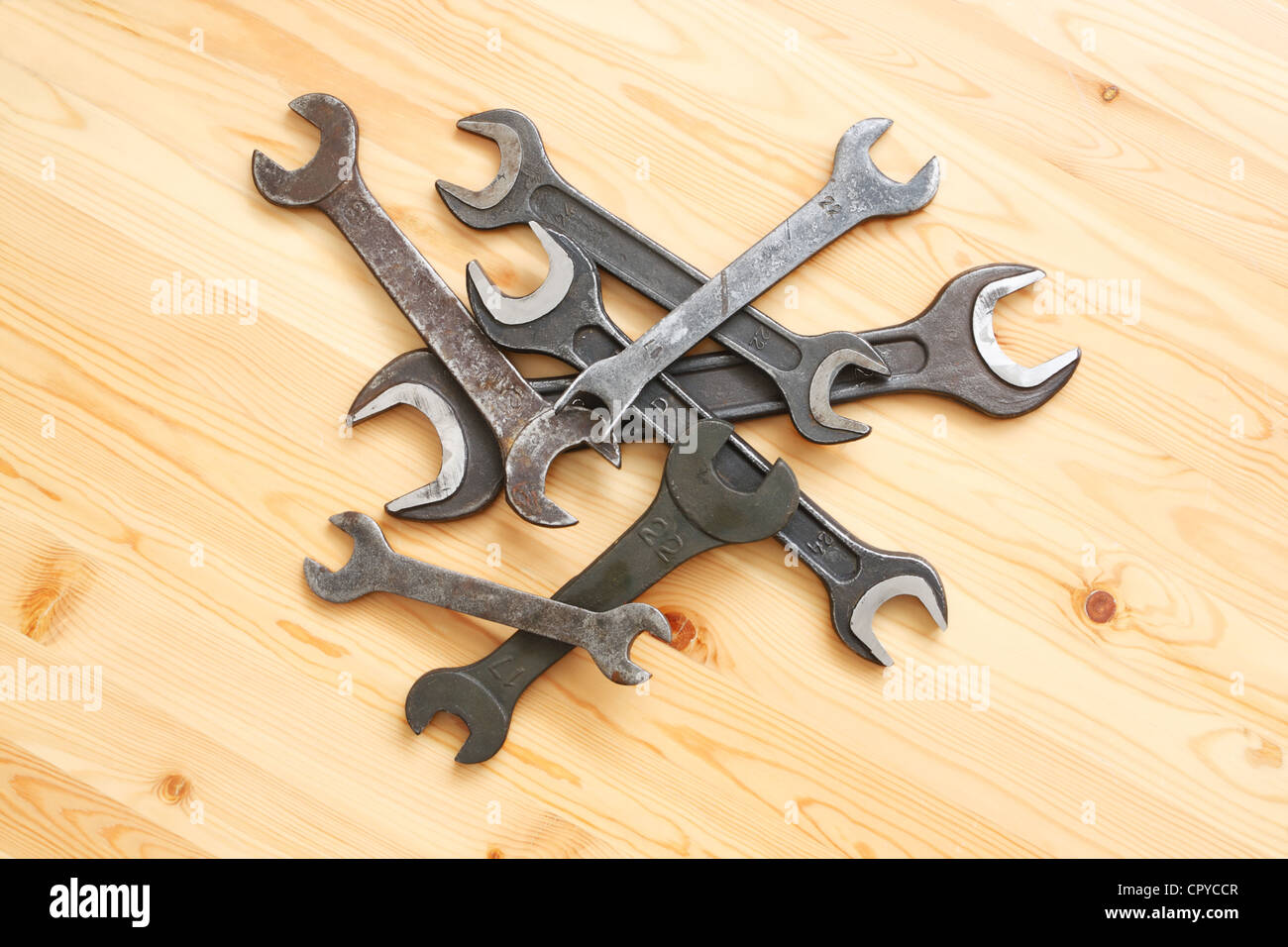 Wrenches different size hi-res stock photography and images - Alamy