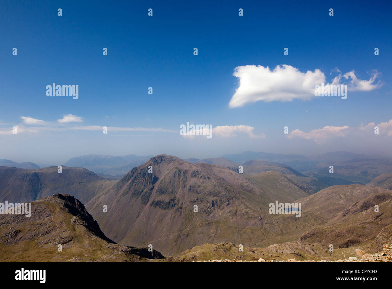 Great Gable 900 mtr With Green Gable 801 mtr Mountains High Above ...