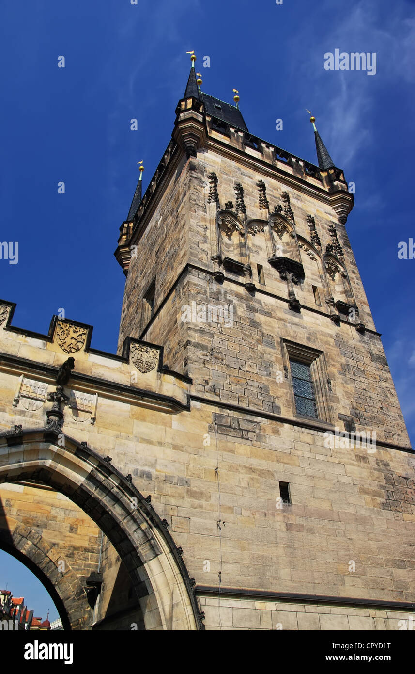 Gate's tower in Prague, Czech Republic Stock Photo - Alamy