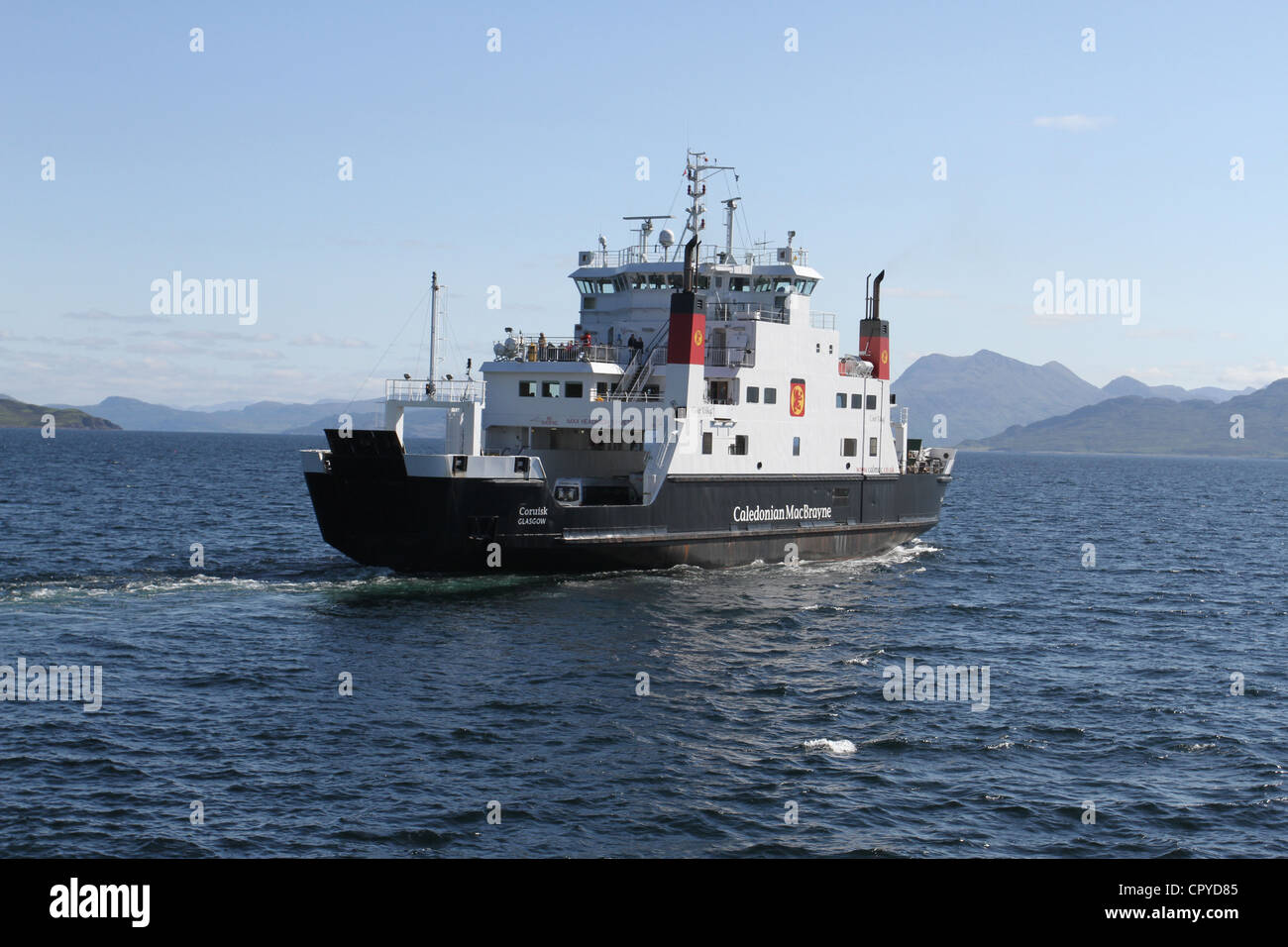 Skye ferry departing Armadale Isle of Skye Scotland June 2012 Stock ...