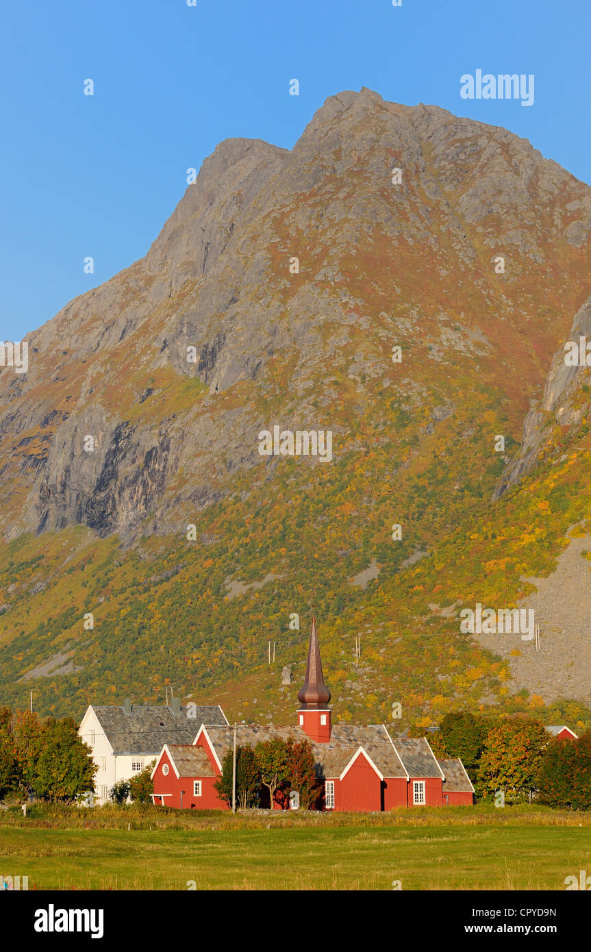 Norway, Nordland County, Lofoten Islands, Flakstadoy Island, Flakstad ...