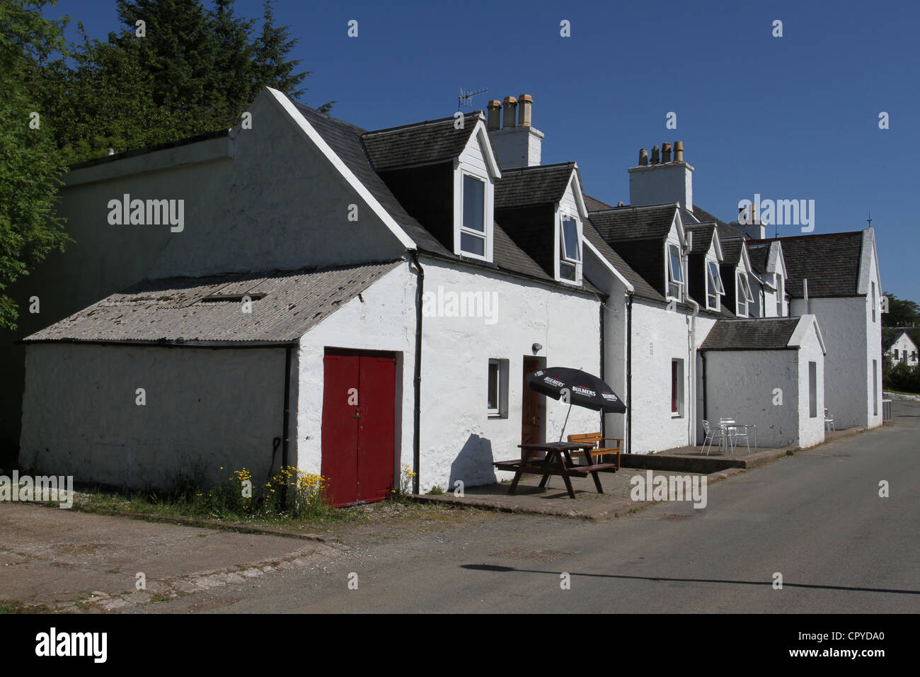 Exterior of Ardvasar hotel Isle of Skye Scotland June 2012 Stock Photo ...
