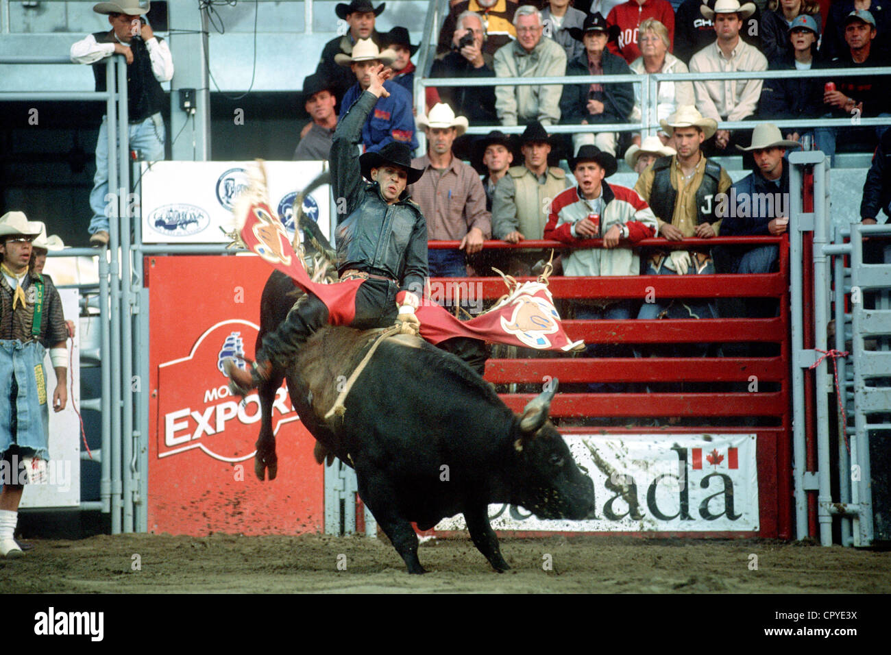 Canada, Quebec Province, Saint Tite, Western Festival, rodeo ...