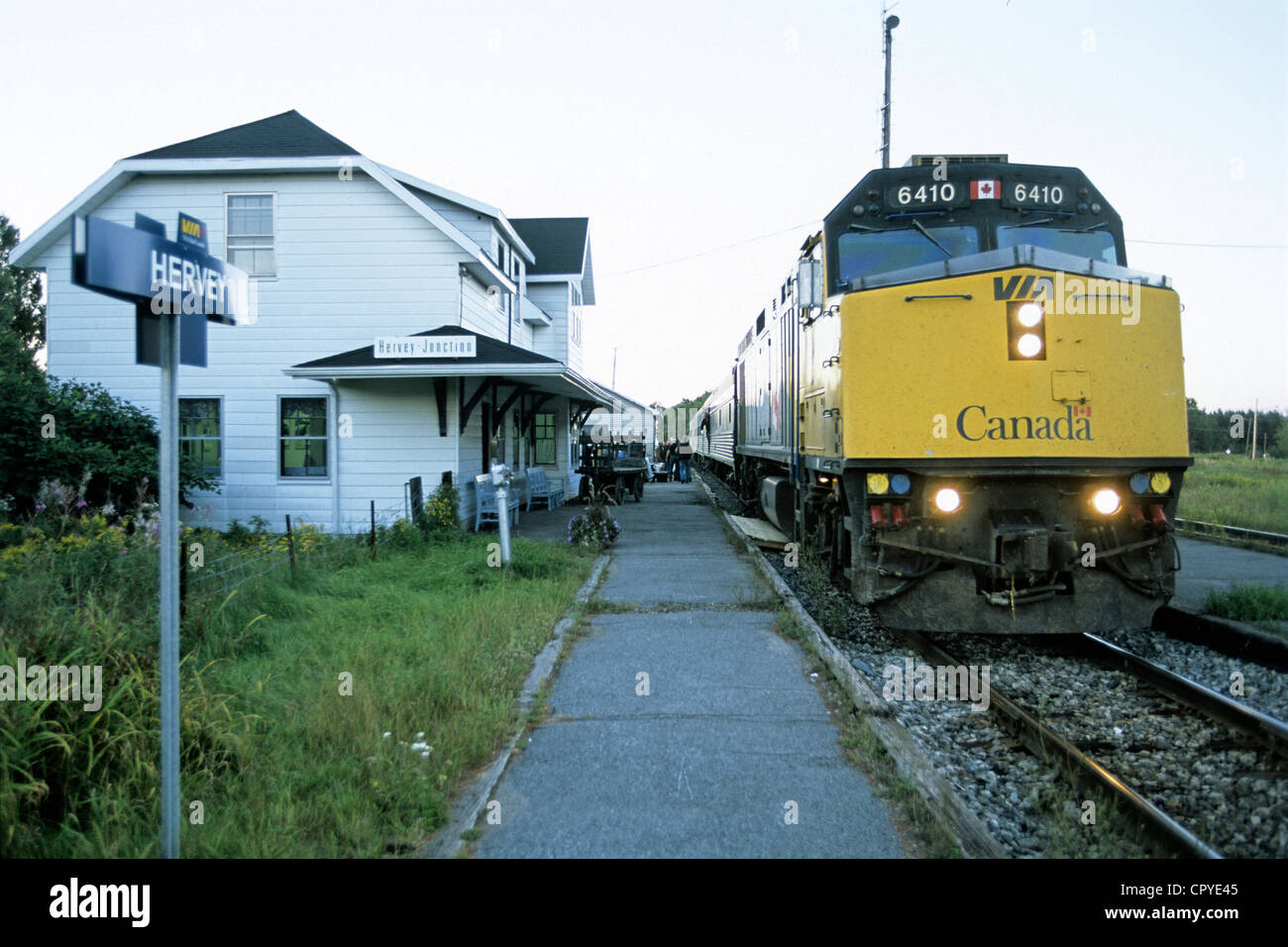 Canada, Quebec Province, Le Saguenay Train on Montreal-Jonquiere ...